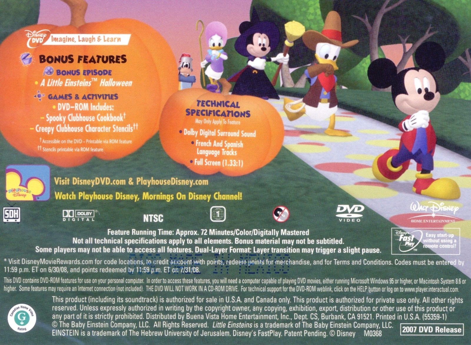 mickey-mouse-clubhouse-mickeys-treat-2007-halloween-movie-new-dvd