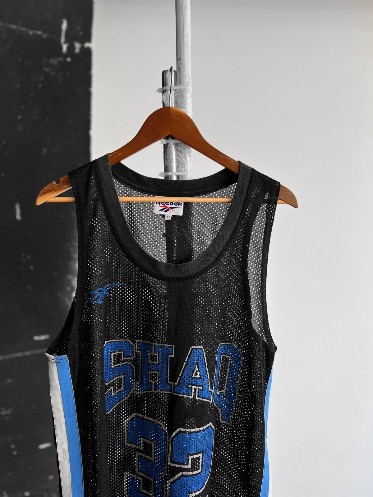 Reebok Mens Vintage Shaq O’Neal 32 Black Blue Jersey Tank Top NBA Size ...