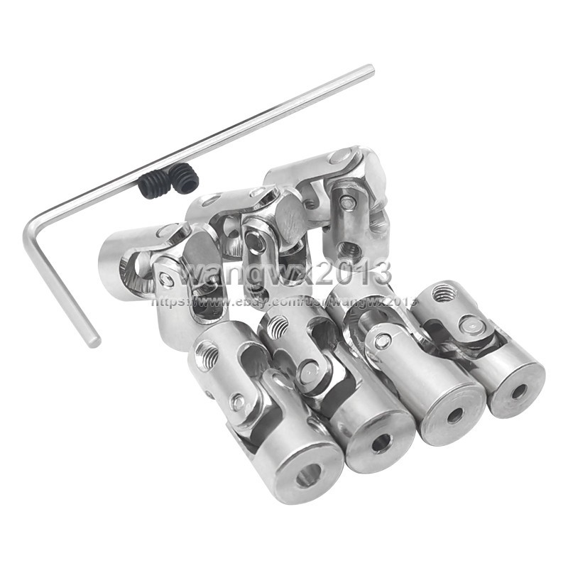 2/3/4/5/6/8/10mm Universal Joint Coupling Motor Shaft Coupler Connector ...