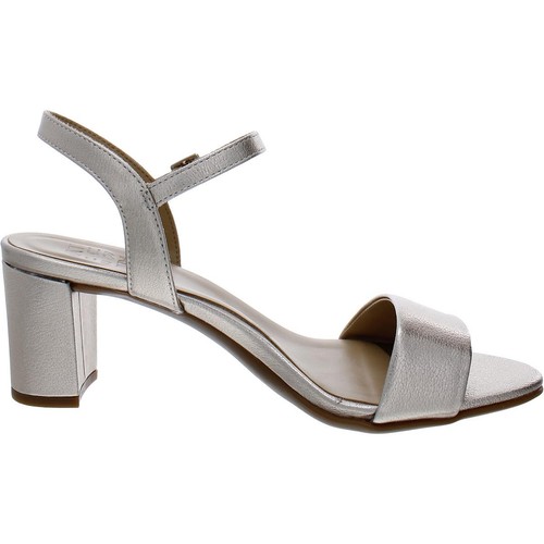 Naturalizer Womens Bristol Silver Heel Sandals Shoes 8 Wide (C,D,W ...