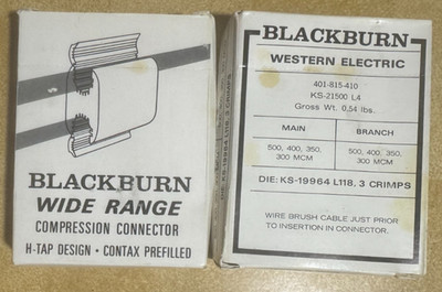 2 ~ Blackburn Wide Range Compression Connector KS-21500 L4 ~ 500/300 ...