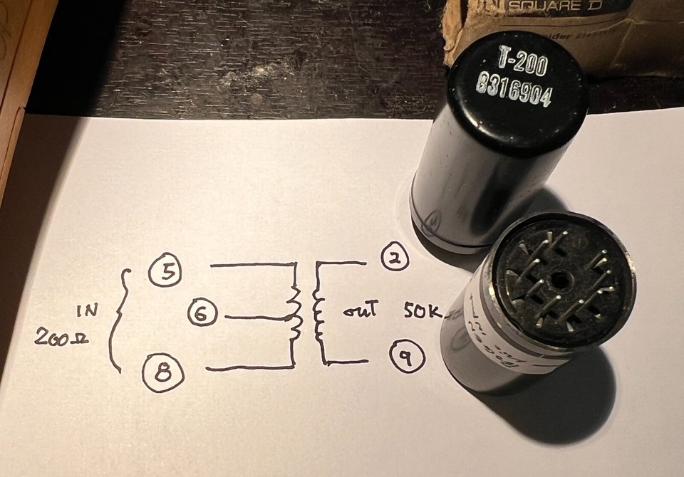 Bogen T-200 Input MIC MC MM Phono Input 200 Step-up 50K transformer ...