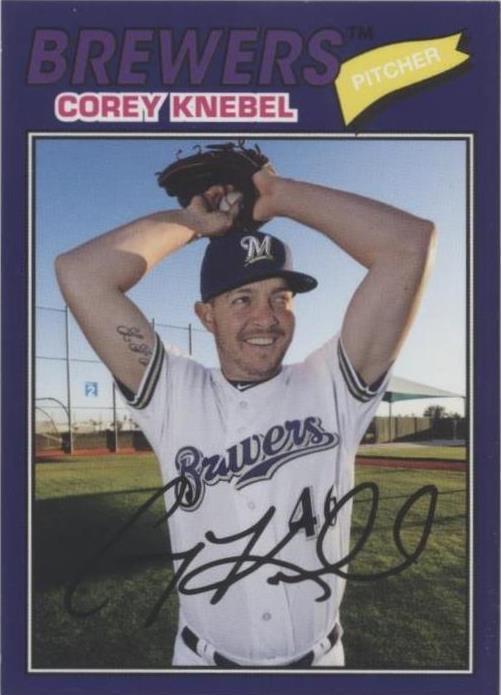 2018 Topps Archives - 1977 Design Corey Knebel #199 Purple /175 for ...