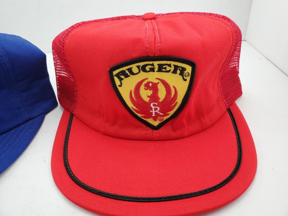 Damaged Vintage Firearms Hats Caps Colt Ruger Red Blue USA Display Only ...