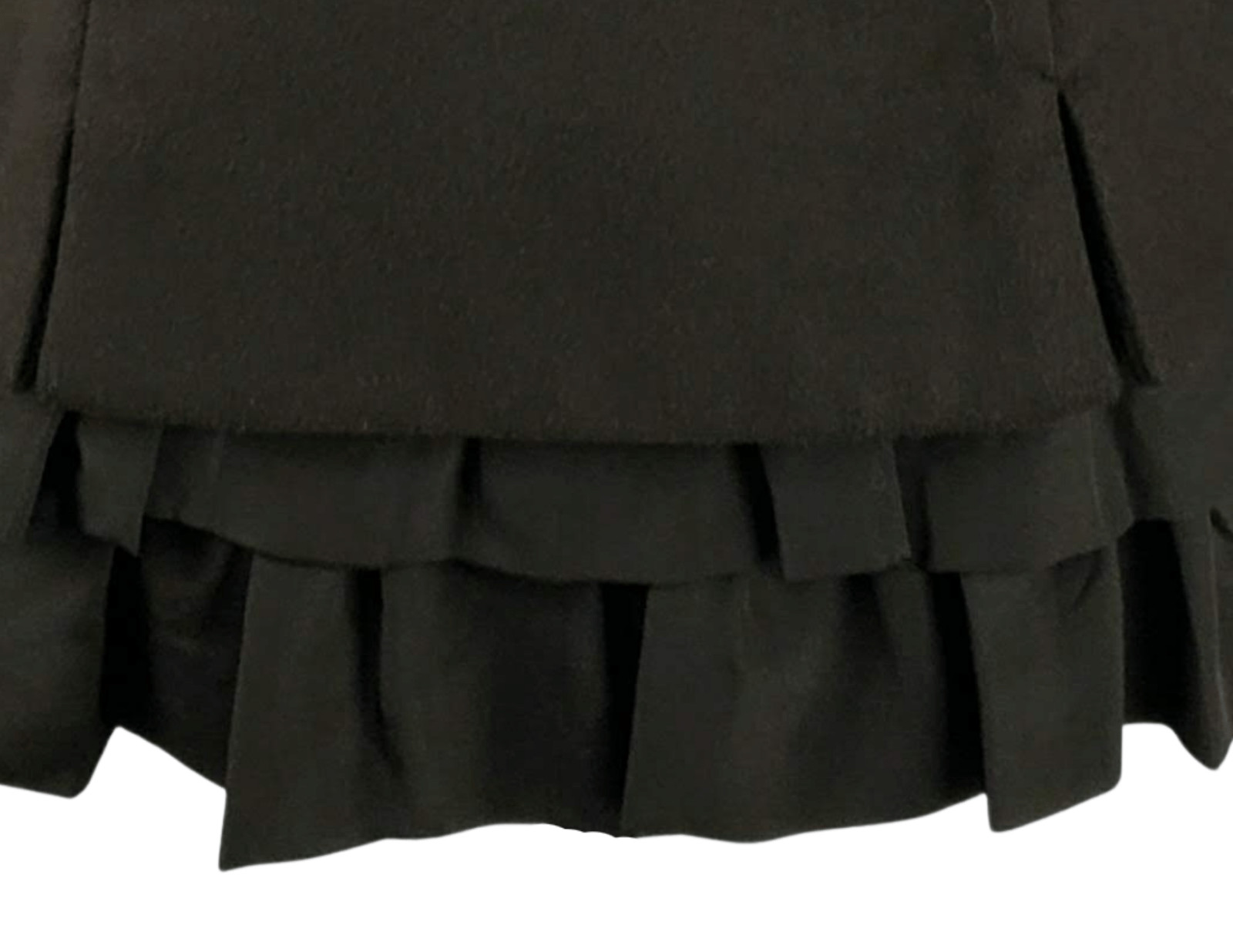 MAC & JAC Chocolate Brown Ruffle Design Double Breast… - Gem