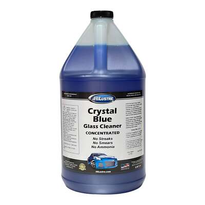 HiLustre® Crystal Blue Glass Cleaner Super Concentrate | Windshield ...