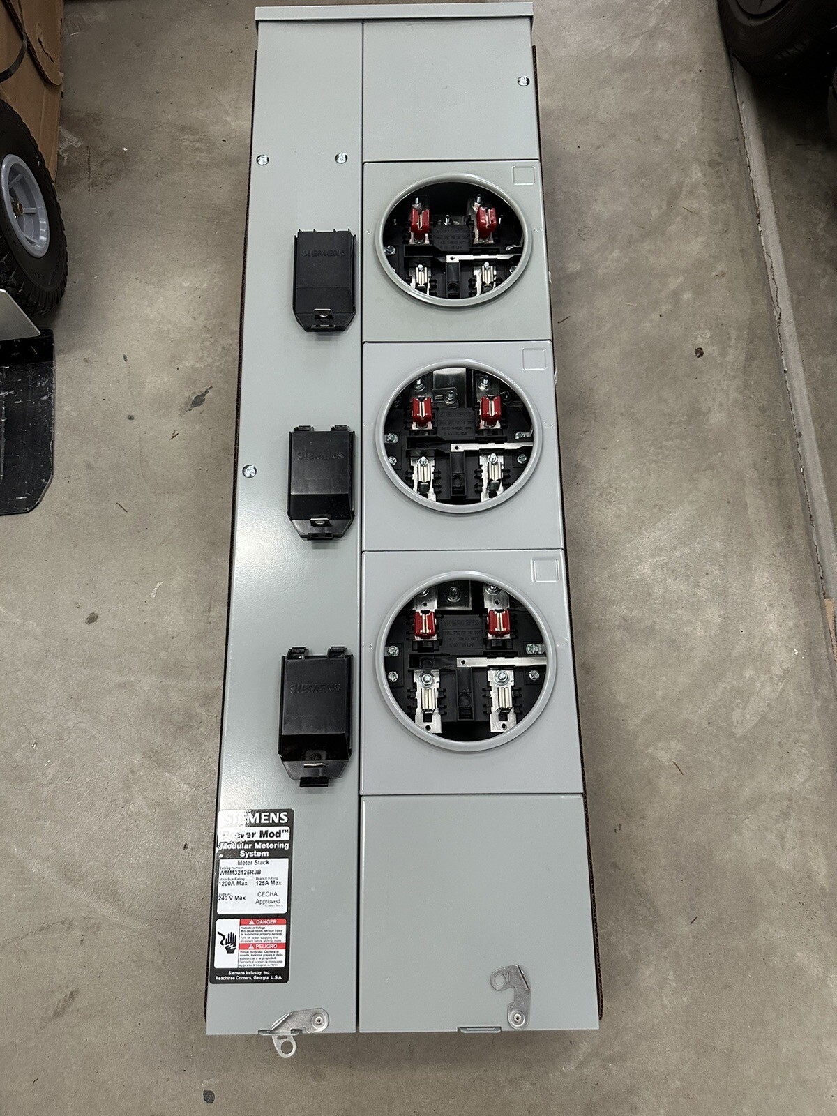 Siemens 3 Gang Meter Stack WMM31125 1PH IN 1PH OUT NEW | eBay