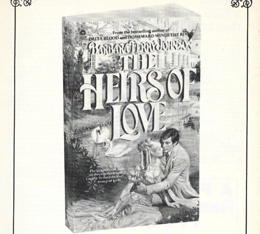The Heirs of Love Book by Barbara Ferry Johnson Print Ad, Avon Books ...