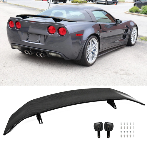 46" Carbon Fiber Racing Rear Trunk Spoiler Wing GT For Chevy Corvette ...