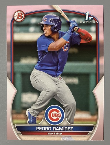 2023 Bowman Pedro Ramírez Pink Parallel 017/175 1st Bowman Cubs #BP-2 ...