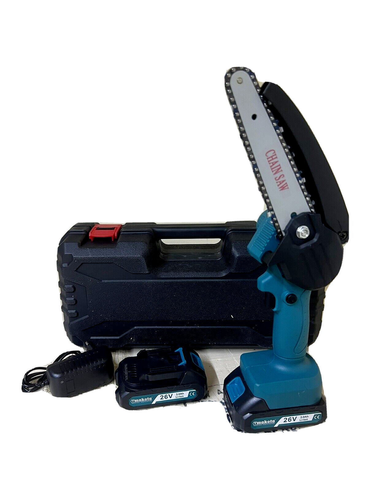 Mini sega motosega 2 batterie Elettrosega elettrica tagliarami ...