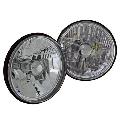 CJ Classic Trucks Redline Lumtronix Headlights 7” With H4 LED Bulbs ...