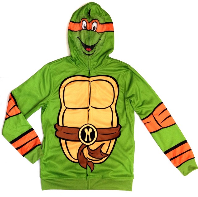 Teenage Mutant Ninja Turtles Hoodie Jacket Boys XL 18/20 Costume Full ...