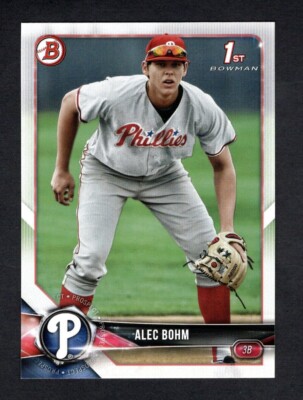 2018 Bowman Draft #BD-25 Alec Bohm Philadelphia Phillies | eBay