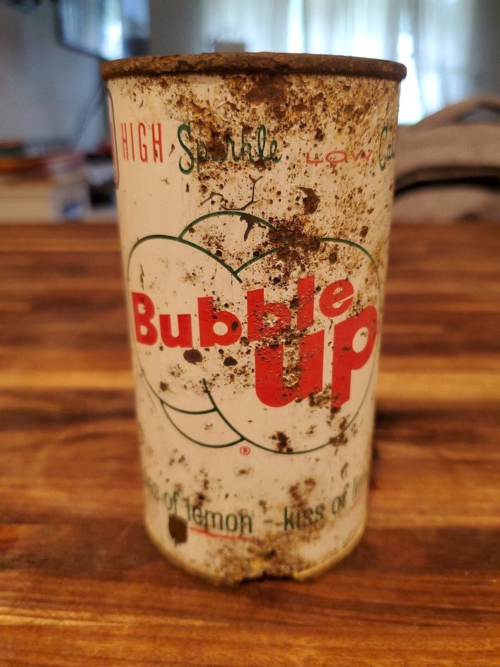 Bubble Up Lemon Lime Flat Top Soda Can | eBay