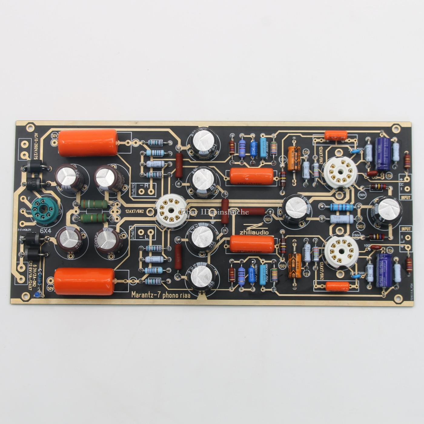 HiFi Diy M7 ECC83 +6X4 Tube Phono Board Riaa LP Phono Amp Kit Base On ...