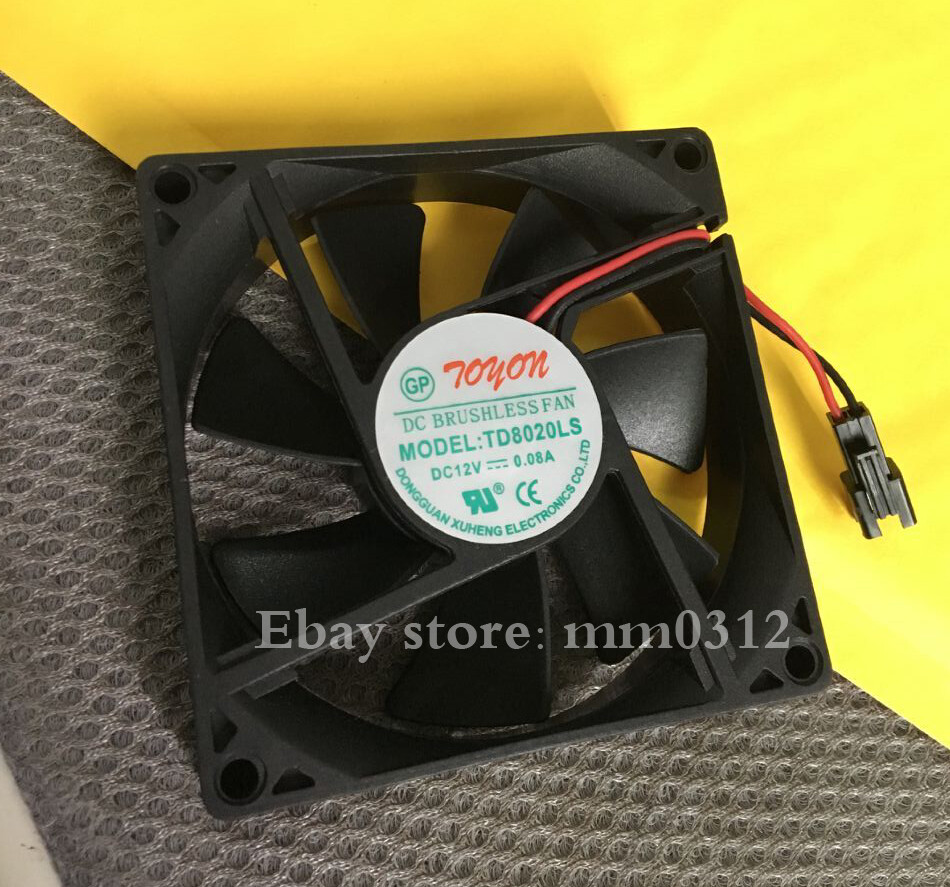 1pcs TD8020LS DC12V 0.08A 80*20MM silent 8CM refrigerator water ...