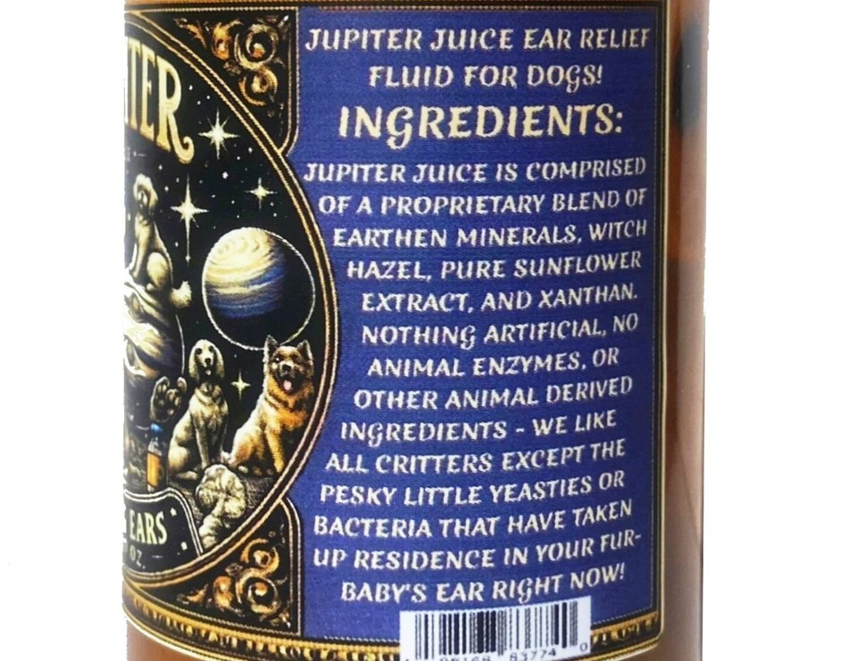Jupiter Juice Dog Ear Relief - Smelly Ears, Yeast, Fungal & Bacterial ...