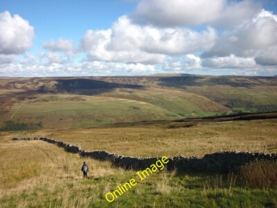 Photo 6x4 Descending north off Cow Close Fell Litton/SD9074 Looking ...