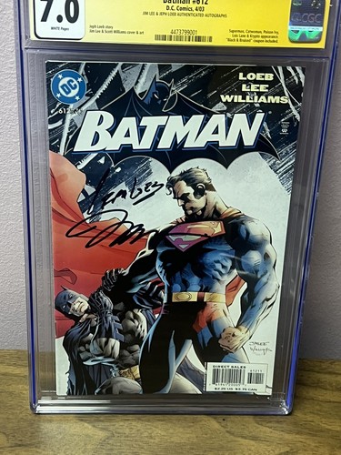 Batman #612 CGC SS 7.0 NM/MT SIGNED by Jim Lee and JEPH LOEB | eBay
