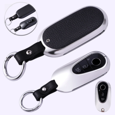 Aluminum Alloy Car Key Fob Case Cover Bag For Benz S400 S450 C260 C300 ...