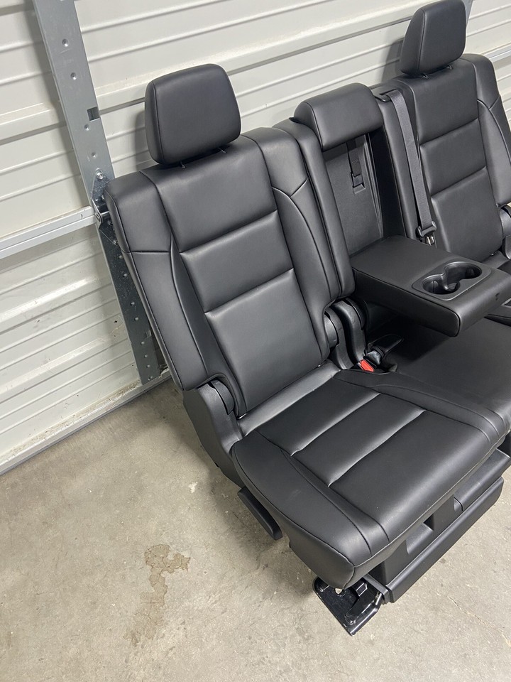 2011-2024 DODGE DURANGO REAR 2ND SECOND ROW SEAT SEATS BLACK LEATHER ...