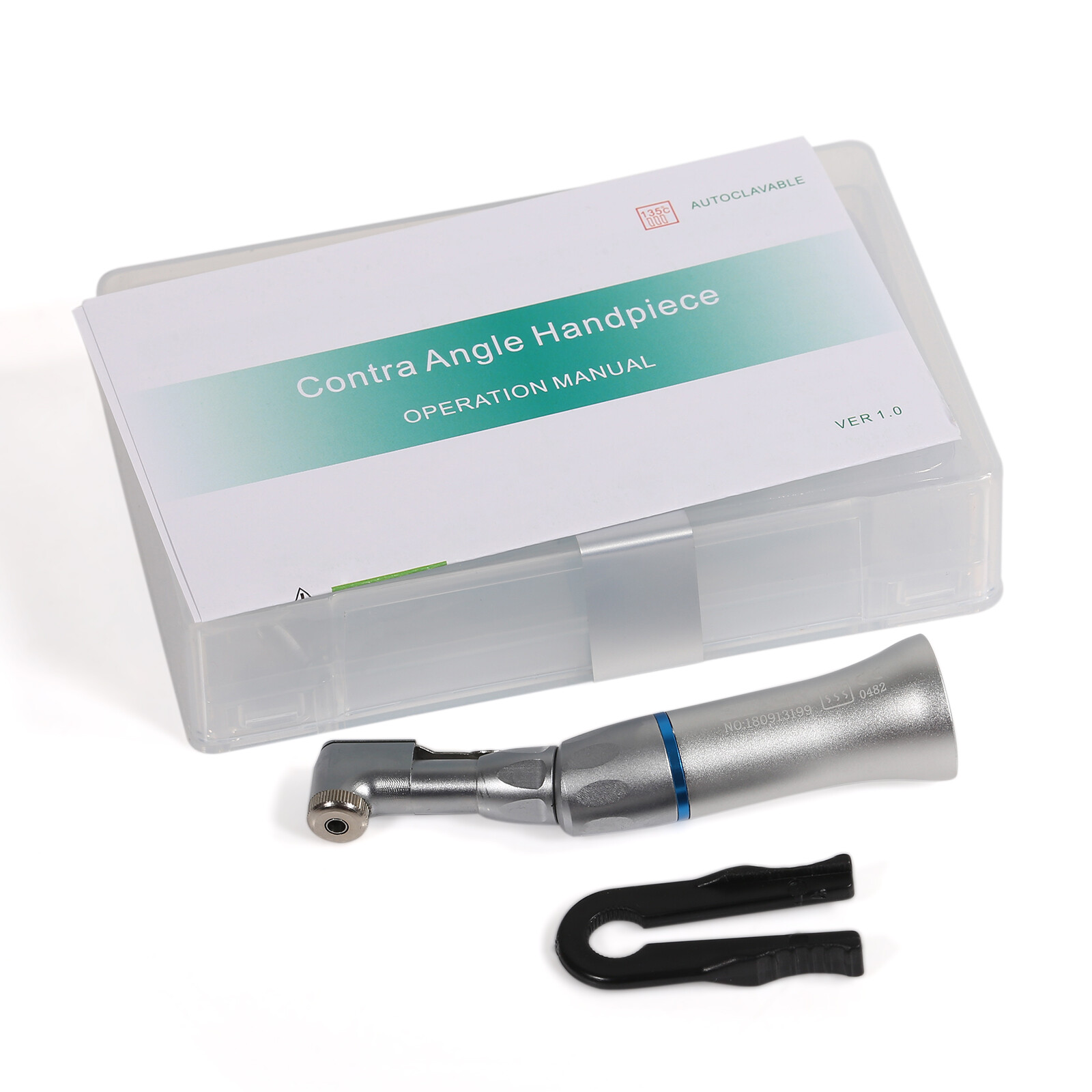 NSK Style Dental Low slow Speed Contra Angle Handpiece E-type Blue Ring ...