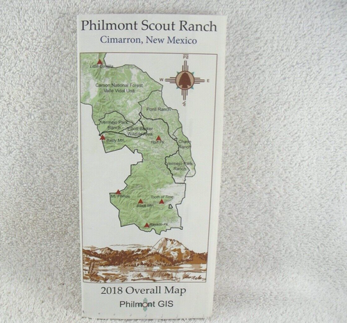 Philmont Scout Ranch Map Topographic 2018 Overall Boy Scouts | eBay