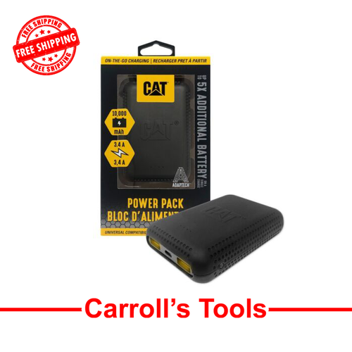 CAT Rugged 10000mAh Dual USB Power Bank 767322198739 | eBay