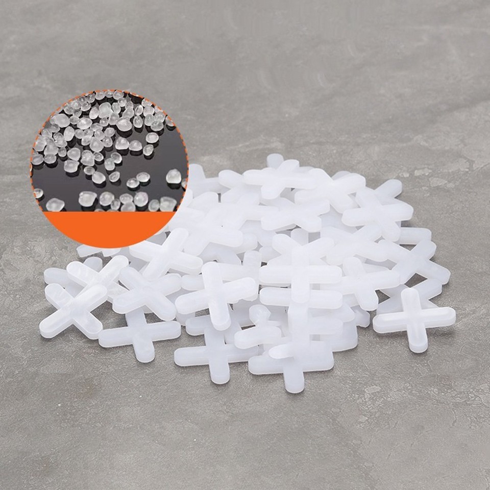 10mm Tile Spacer Cross Clips 100pcs Plastic Tile Leveling System Tools ...