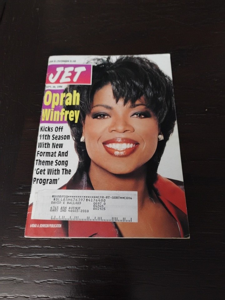 Jet Magazine September 30, 1996 - Oprah Winfrey 11th Season | eBay