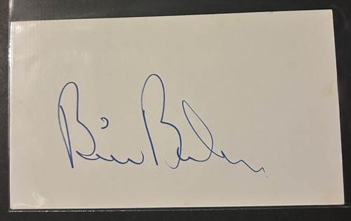 Bill Barber Hand Signed Auto Autograph Index Card Philadelphia Flyers ...