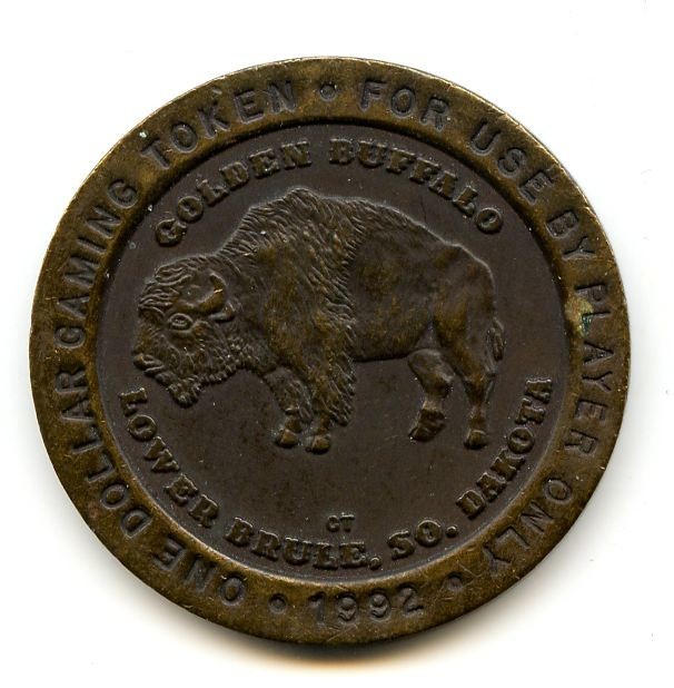 1, $1.00 Slot Token. Golden Buffalo. Lower Brule, South Dakota | eBay