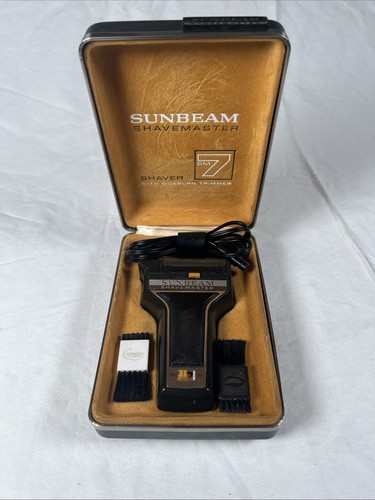 Vintage Sunbeam Shavemaster SM7 Shaver with Sideburn Trimmer With ...