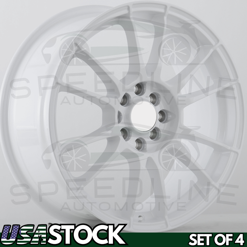 NEW Wheels 5x100 5x114.3 15 Inch Rims Set of 4 Style US White Square ...