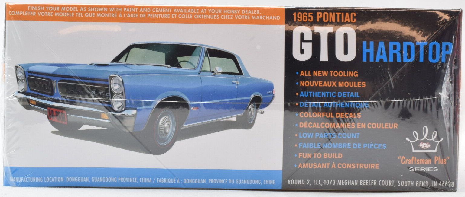 AMT 1965 Pontiac GTO Hardtop - "Craftsman Plus" 1:25 Scale Model Car ...