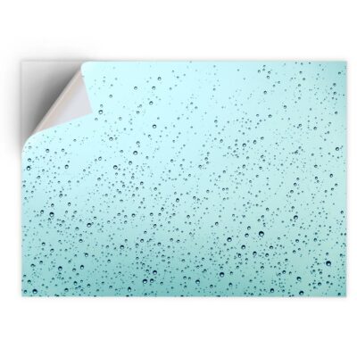 1 x Vinyl Sticker A4 - Light Blue Water Droplets Art #45548 | eBay UK