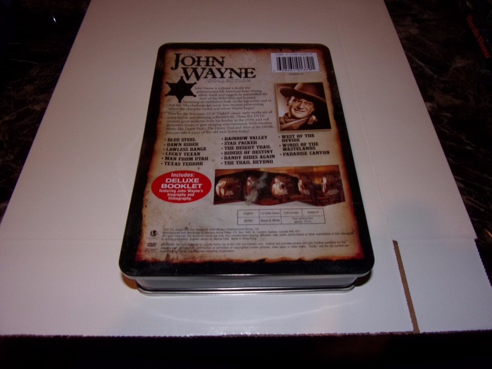 John Wayne Collection - 5 DVD Box Set (15 Movies) In Collectible Tin ...