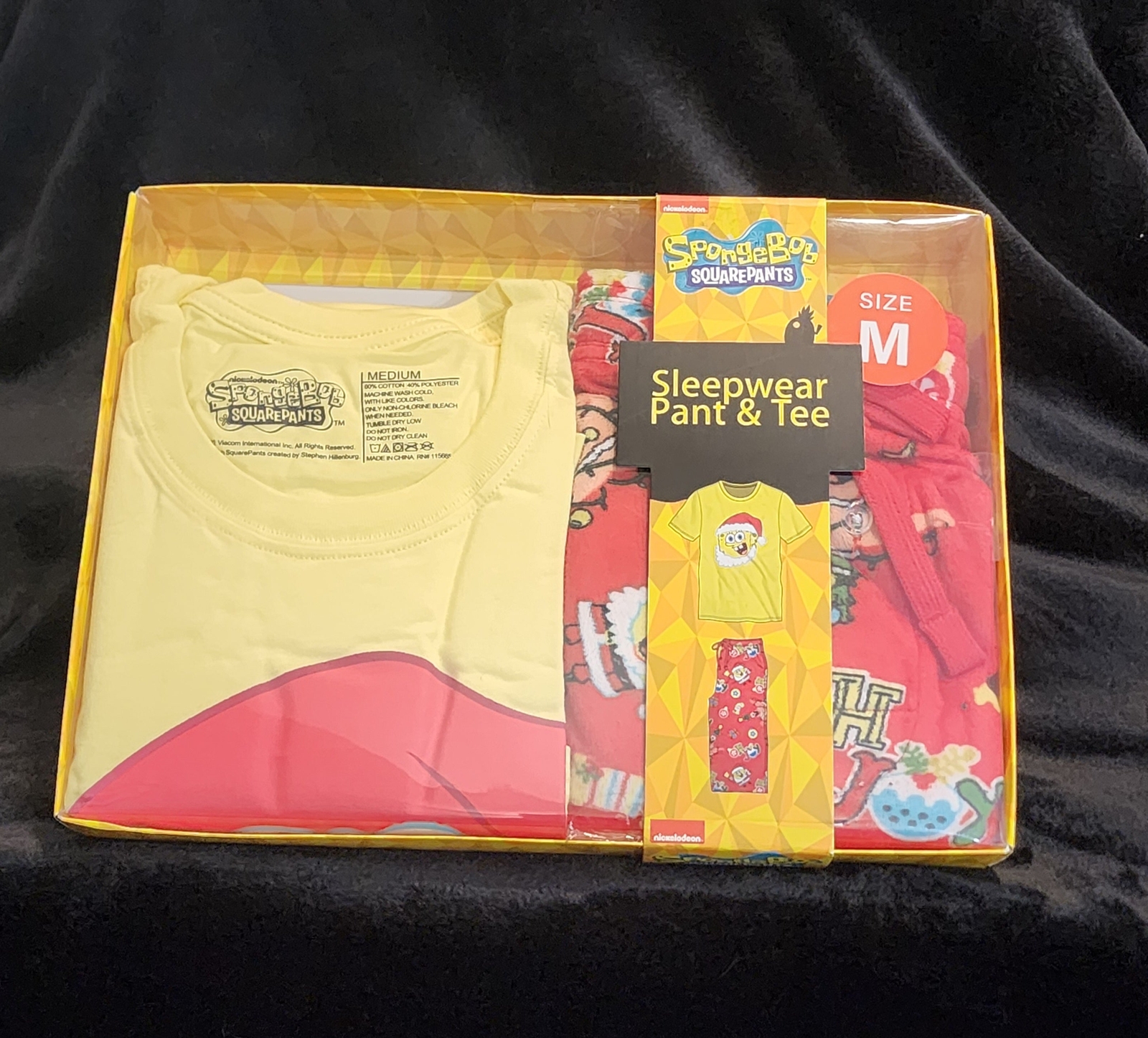 Spongebob Squarepants Holiday Pajamas, Size Medium - Gem