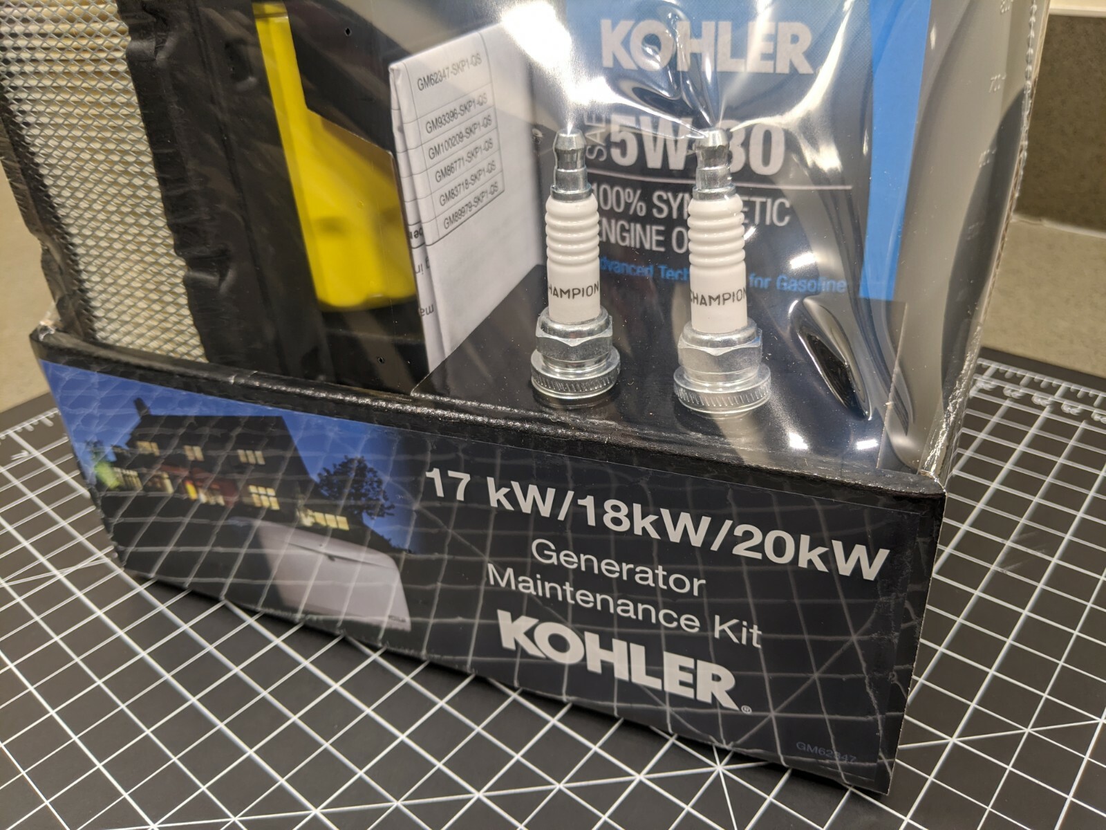 Kohler GM62347 Residential Maintenance Kit for 17, 18, 20, & 26kw ...