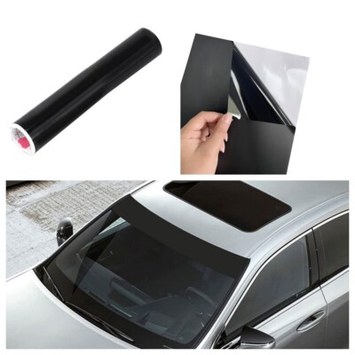 Black Sun Strip Decal Universal Fit Windshield Banner Vinyl Visor ...