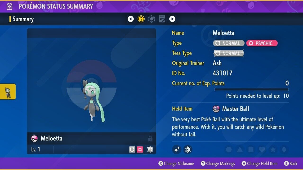 Shiny Legendary Pokemon Shiny Meloetta Pokemon Scarlet Violet Shiny ...