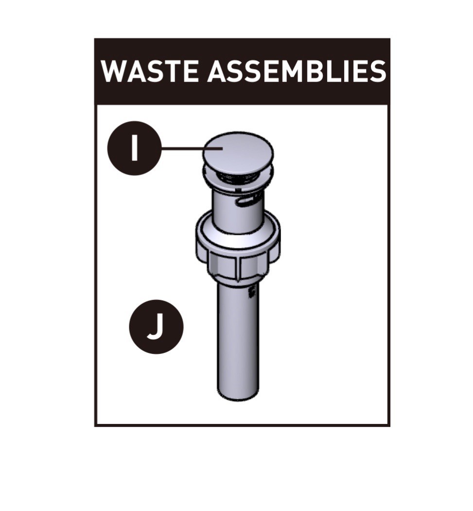 Moen 186479BL Matte Black Plastic Pop-Up Drain Assembly With Overflow ...