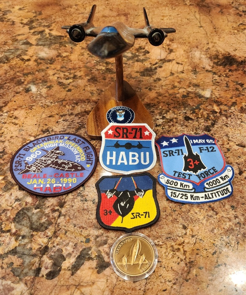 Lockheed Skunkworks SR-71 Blackbird Handpainted wood model,and rare ...