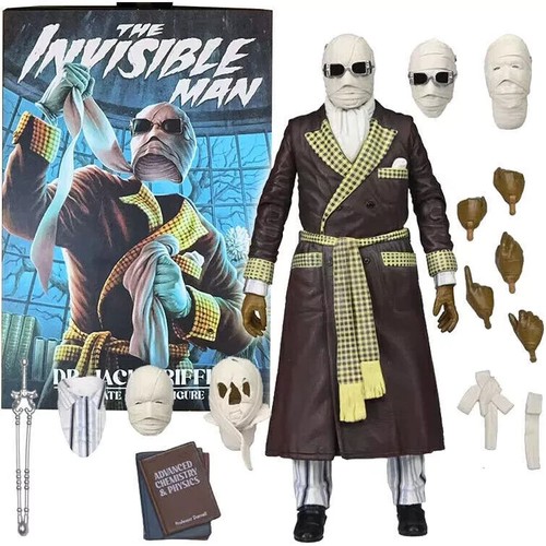 Neca The Invisible Man Dr. Jack Griffin Ultimate 7" Figure Color ...