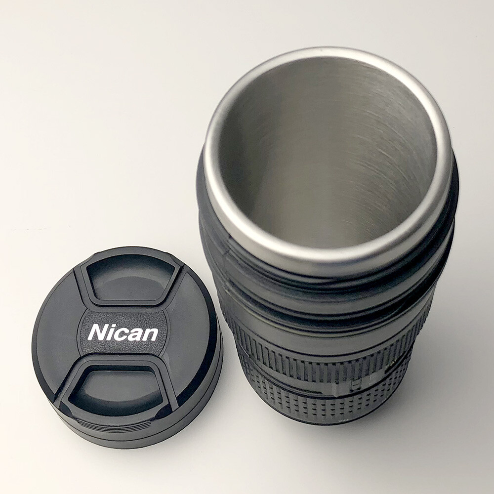 Camera Lens Coffee Mug Stainless Steel Thermos Cup Photographer Gifts ...