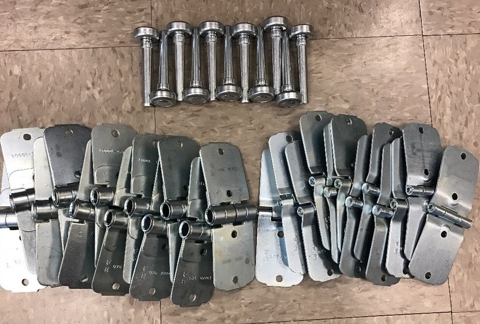 44 Piece TODCO Style Box Truck /Trailer Roll Up Door Hinge & 1" Roller Kit