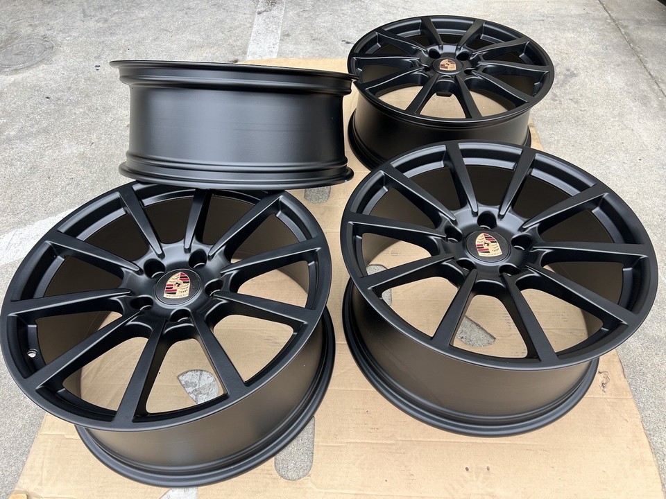 2012-2016 Porsche 911 991 GTS Carrera Classic Black Wheels Rims ...