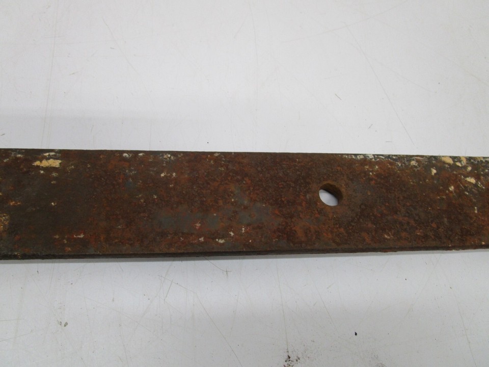 Lot 2 Antique Vtg Large Strap Hinges Cast Iron Metal Door Barn Hardware ...