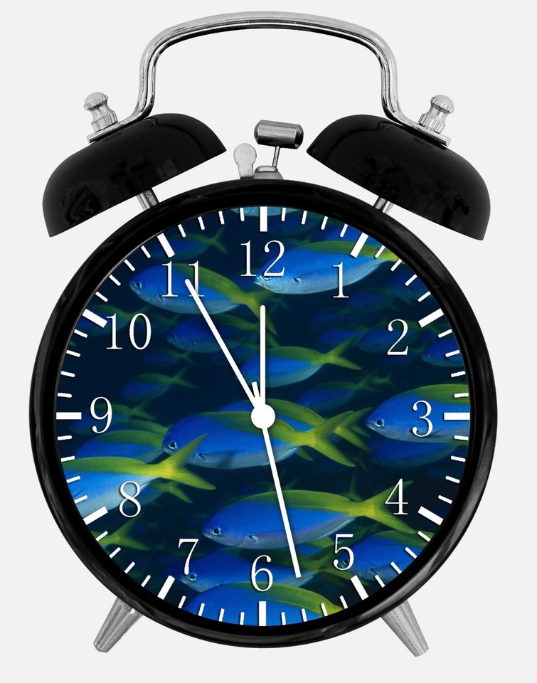 Tropical Ocean Fish Alarm Desk Clock 3.75" Room Office Decor W138 Nice ...